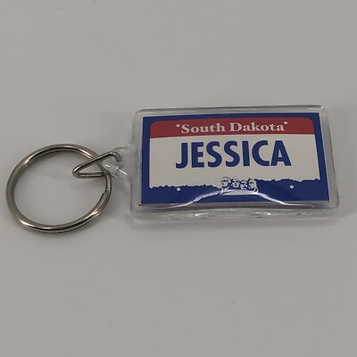 South Dakota Personalized License Plate Name Jessica Acrylic Souvenir ...