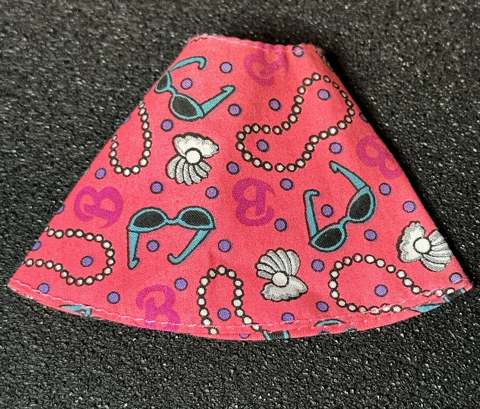 Vintage Barbie DOLL Neon Pink Shell Sunglasses Retro Mini Beach Skirt ...