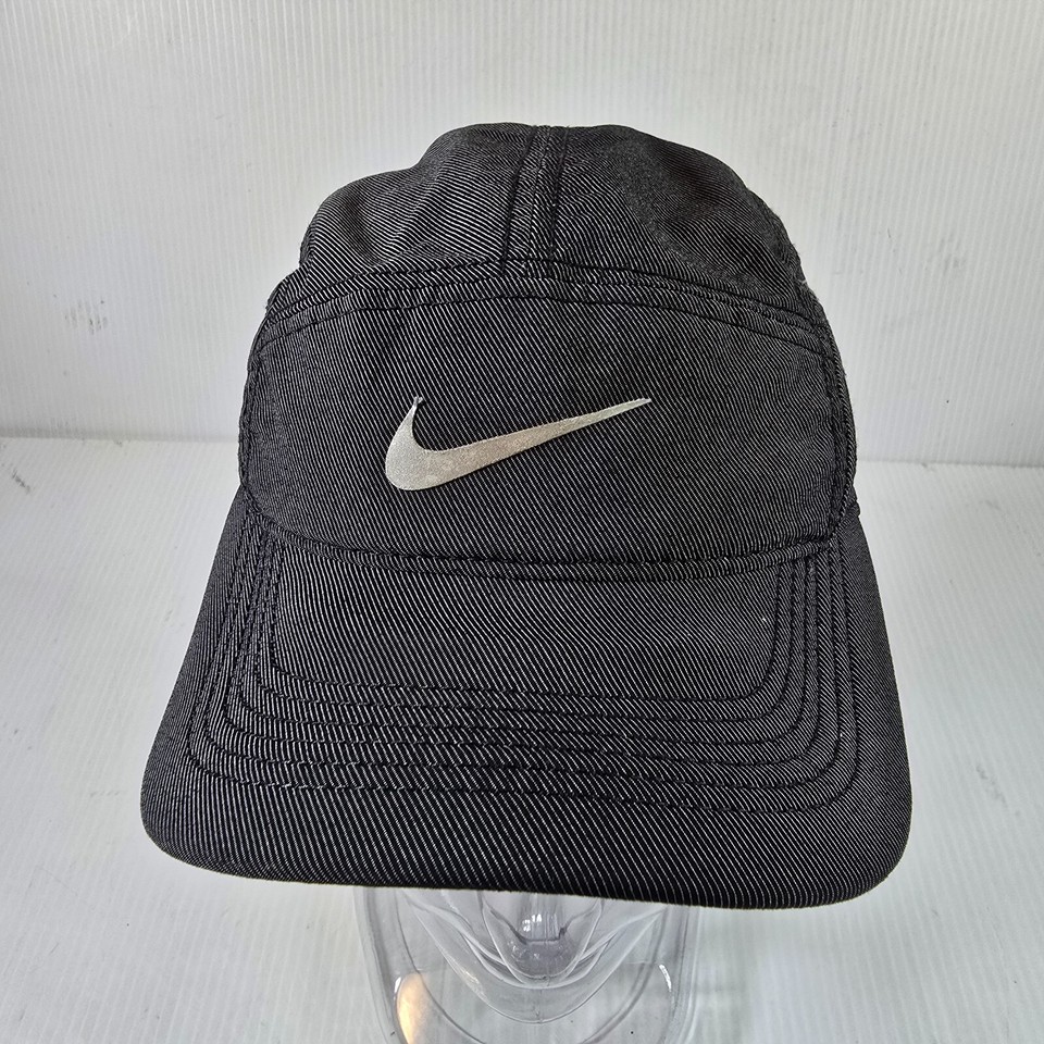 Nike 5 Panel AW84 DRI-FIT Hat Cap Gray Colorful Logo Reflective | eBay