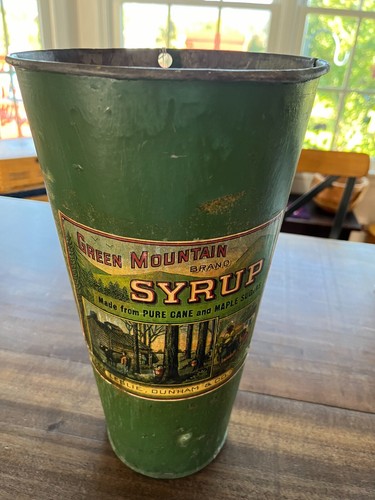Antique Green Mountain Maple syrup sap bucket | eBay