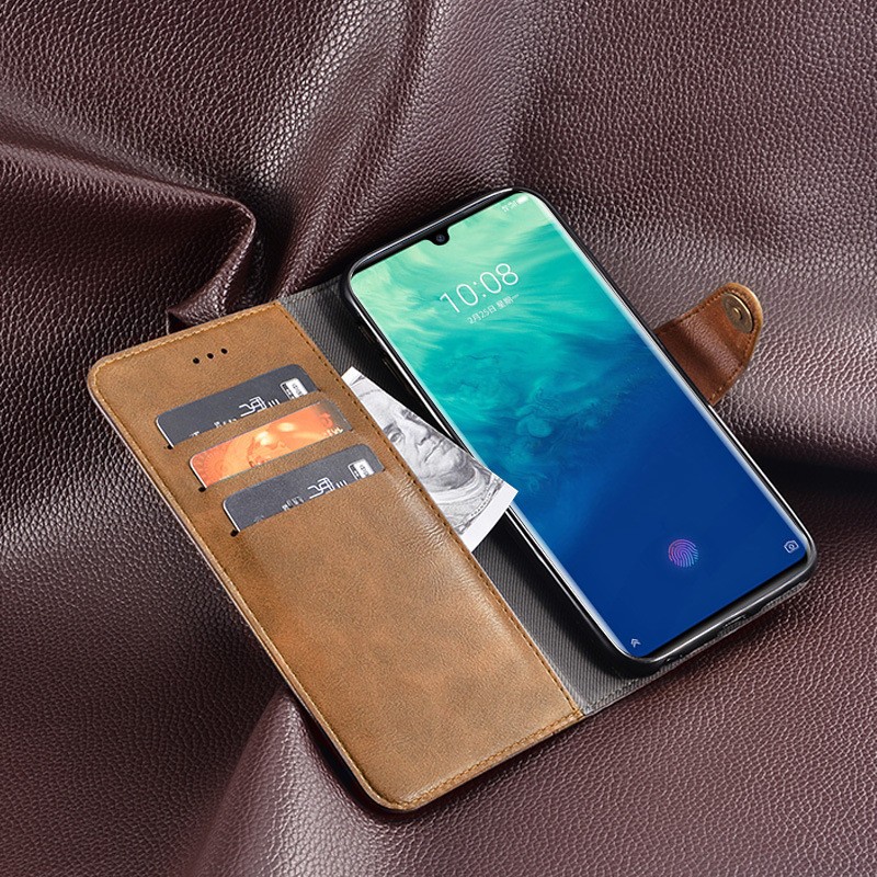 FLIP PREMIUM RETRO LEATHER COVER WALLET BUMPER PHONE CASE FOR BLU ...