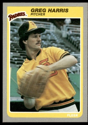 1985 Fleer #35 Greg Harris San Diego Padres | eBay
