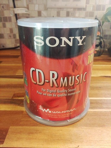Sony CD-R Music 100 Disc Color Collection Music Audio Discs 80min New ...