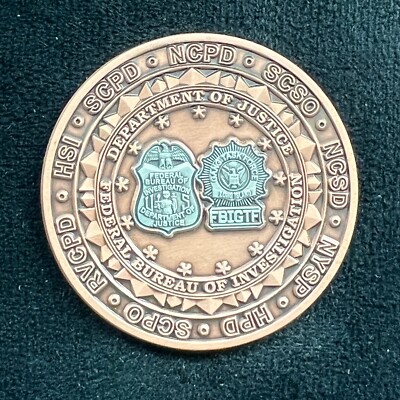 Federal Bureau of Investigation Department of Justice Challenge Coin | eBay