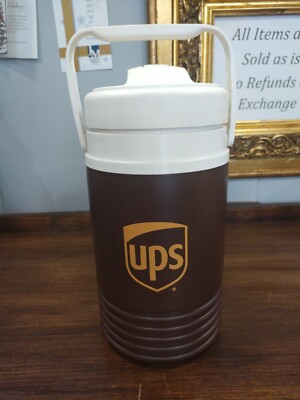 Igloo UPS Brown Thermos Water Cooler Jug Handle United Parcel Service 1 ...