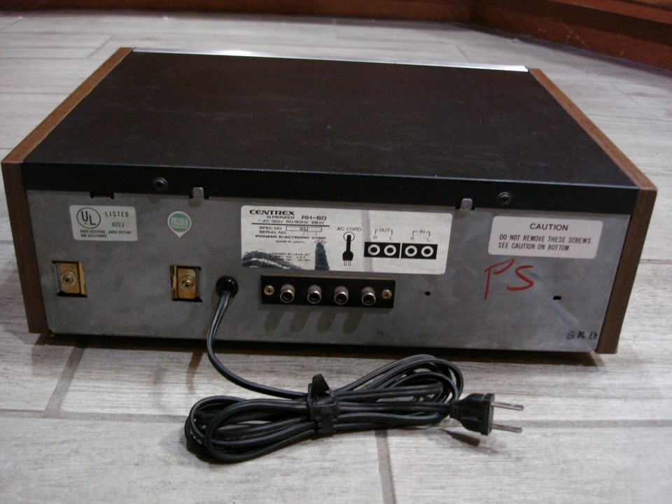 Pioneer RH-60 Centrex 8 Track Stereo Recording Deck EUC | eBay