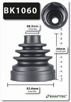 Shaftec Front CV Boot for Ford Transit EcoBlue TDCi 105 2.0 May 2016 ...