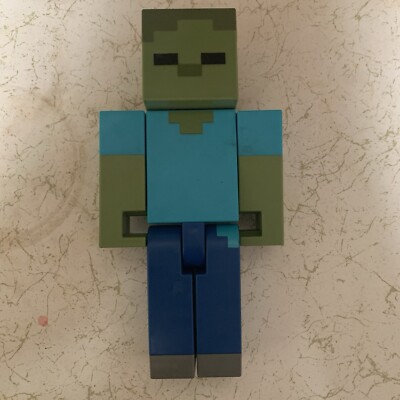 Minecraft Zombie Large Scale Action Figure Toy 8.5 Inch. Mattel Mojang ...