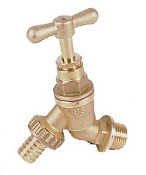 T-Handle Valve. Lever Ball Valve With Hose Union, Panel Mounted, Hose ...
