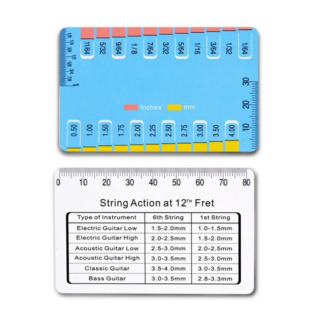 Accurately Guitar String Action Gauge String Height Ruler Height ...