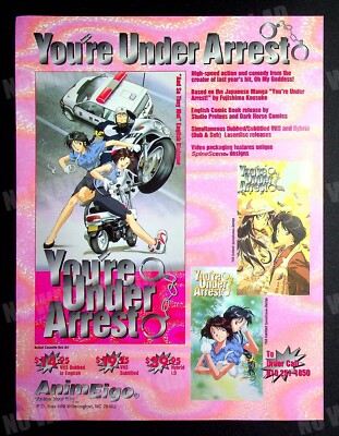 You're Under Arrest AnimEigo Trade Print Magazine Ad Poster Anime ...