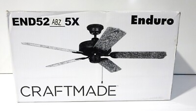 CRAFTMADE END52ABZ5X Enduro 52" Outdoor Wet Aged Bronze Brushed Ceiling ...