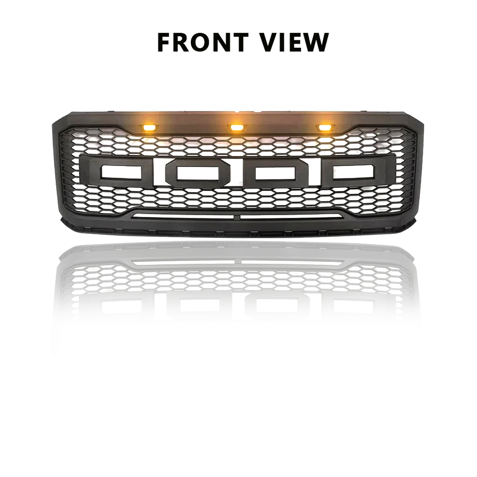 Front Grille Fit For 2007-2017 Ford Expedition Raptor Style Grille W/E ...
