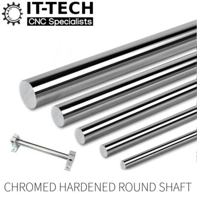 Chromed Steel Round Bar Shaft Rod 3D Printer CNC Linear Guide Rail 8mm ...