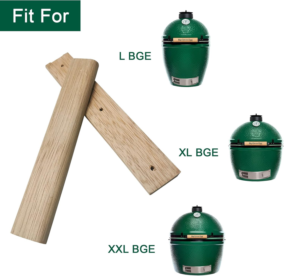 9" Handle Wood Block Replacement for Large Big Green Egg Accessories ...