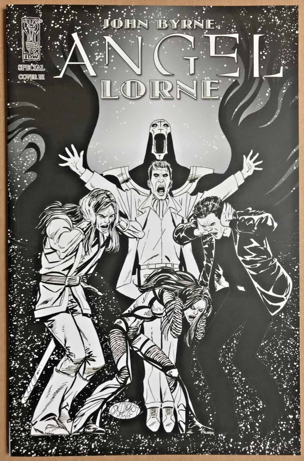 Angel Lorne #1 By John Byrne Buffy TVS 1:10 RI B&W Sketch Variant IDW ...