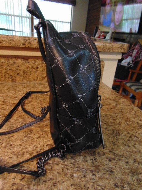 Victoria's Secret Black & White Monogram Small City Backpack | eBay