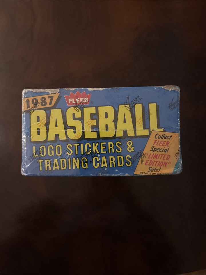 1987 Fleer Baseball Unopened Wax Box I-CERT Wrapped Sealed MINT CPF ...