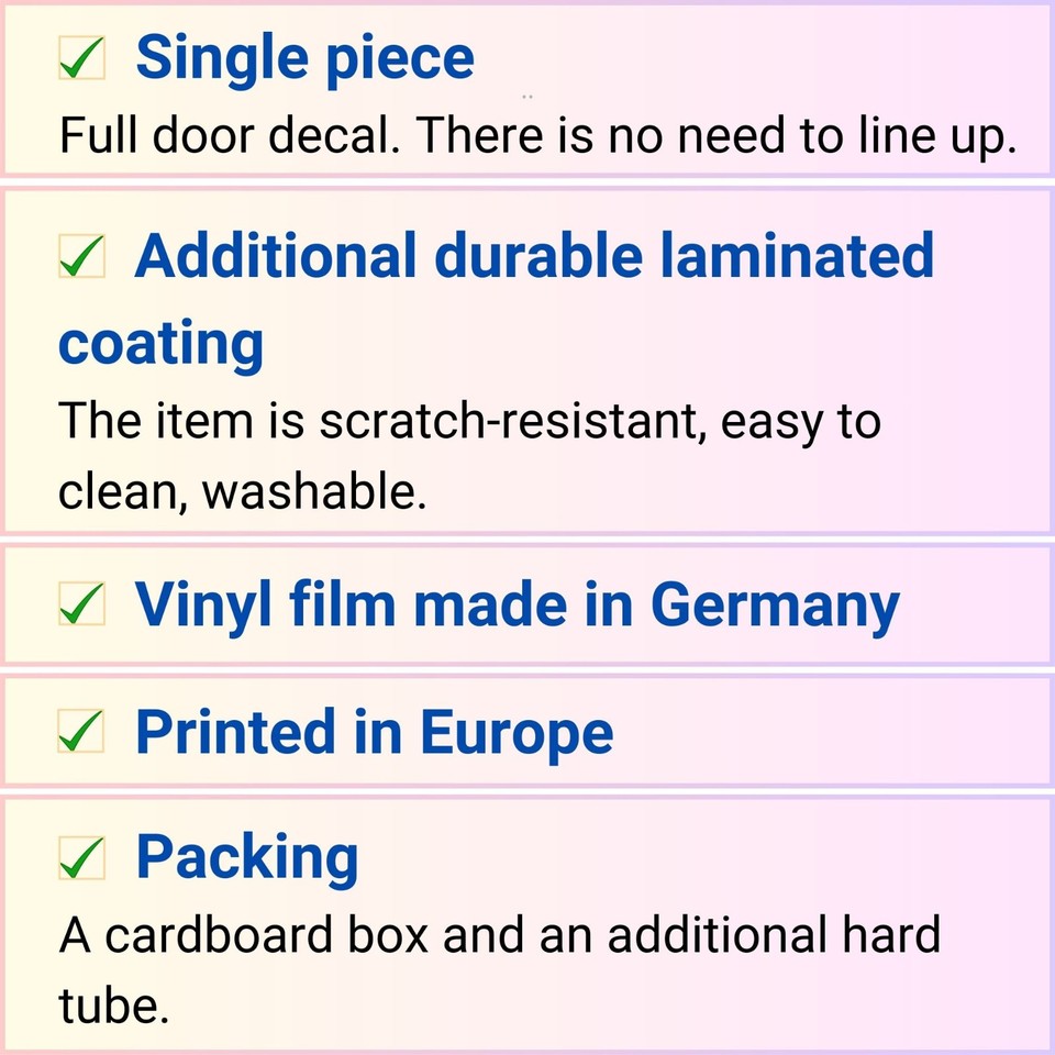 Sticker Door 1 piece Firehouse, Fire Station, Cover, Decal. Laminated ...