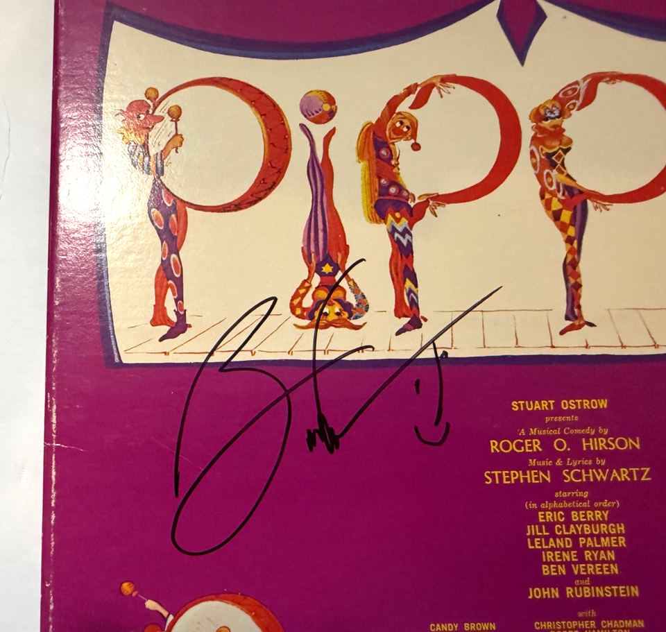 Ben Vereen dancer hand SIGNED Pippin Cast Album Record Vinyl Lp ...