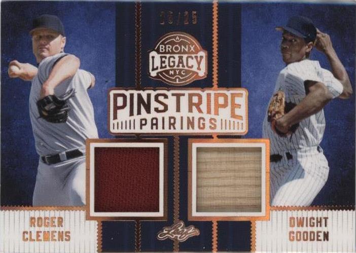 2024 Leaf a Bronx Legacy - Pinstripe Pairings Roger Clemens, Dwight ...