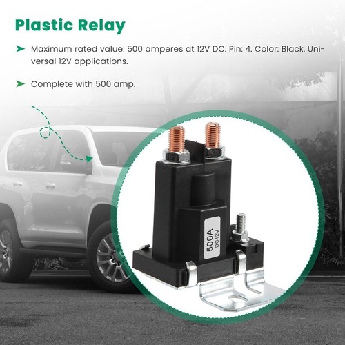 Dual Battery Isolator Relay Start On/Off 4 Pin 500A 12V For Car Switch ...