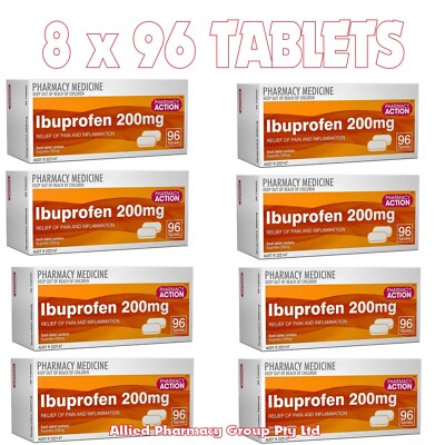 768x Tablets Ibuprofen 200mg (Pharmacy Action Quality Generic Alternate ...