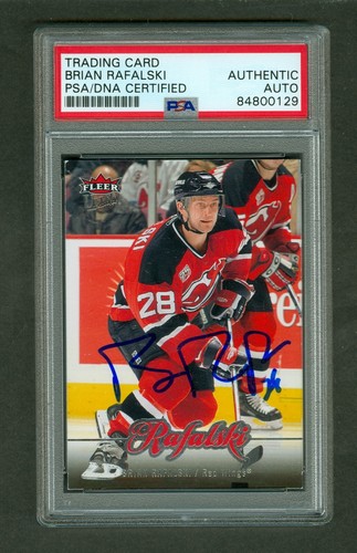 Brian Rafalski Autographed 2007-08 Ultra Card #80 NJ Devils PSA/DNA ...
