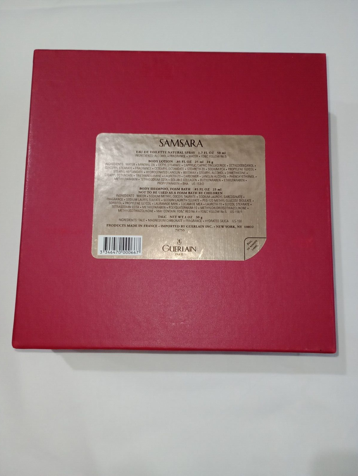 Guerlain Samsara EDT 50ml 4pc Gift Set VINTAGE | eBay