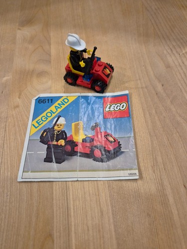 Lego Legoland Fire Truck & Driver 6611 Vintage 1981 Complete no box ...