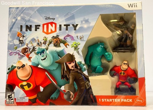 Nintendo Wii Disney Infinity 1.0 Starter Pack Base & Figures New SEALED ...