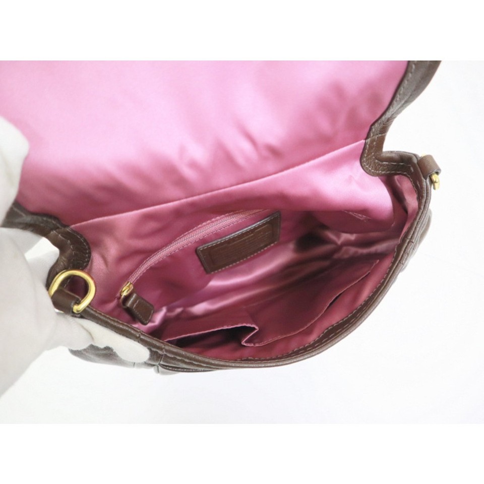 COACH COACH Madison 2WAY Shoulder Bag Leather Brown x Gold Hardware ...