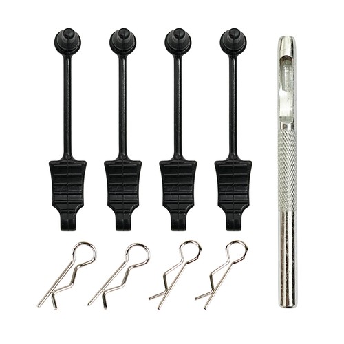 Rubber Body Clip Retainer Fixed Buckle Lock with Hole Opener for ...