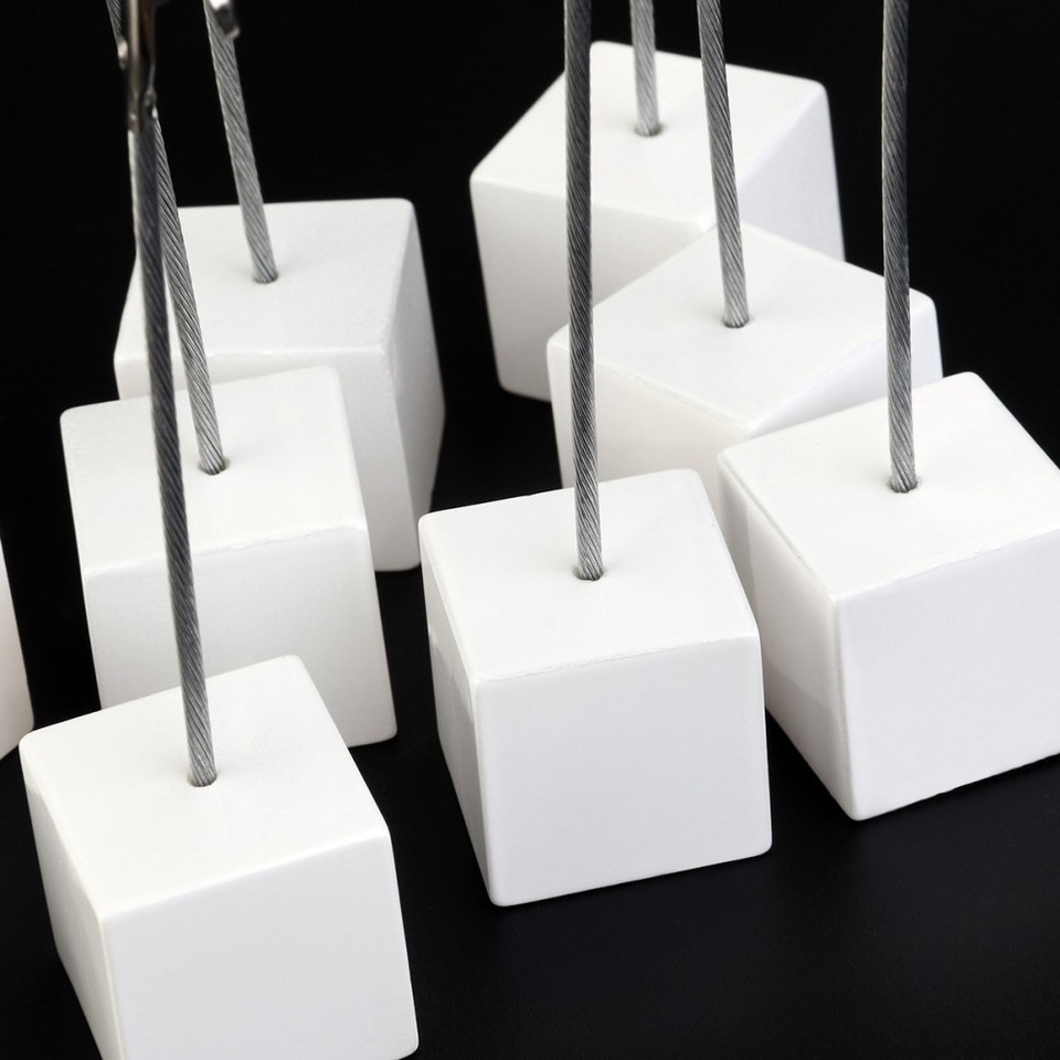 NUOLUX 10pcs Cube Base Memo Photo Holder Paper Note Clip (White) Note ...