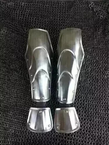 Medieval Halloween Pair Steel Arm Guard Bracers Cosplay LARP Sleeve ...