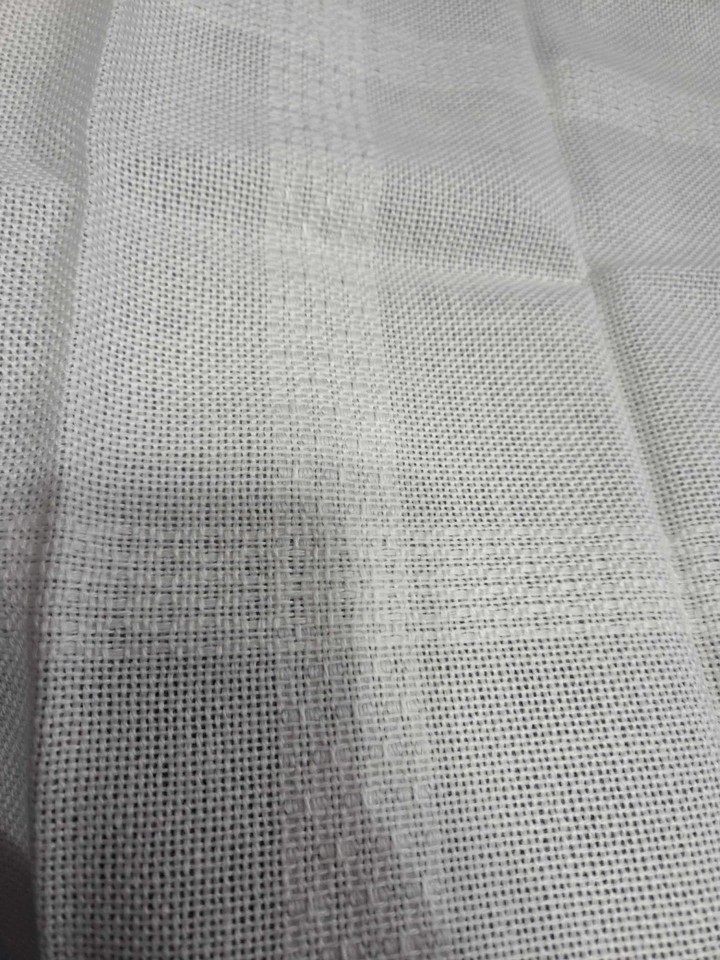White 14 count Adia Cross Stitch Bread Cloth table scarf 36 inch x 18 ...