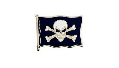 Jolly Roger Skull Pirate Flag Brooch Pins in Enamelled Metal | eBay ...