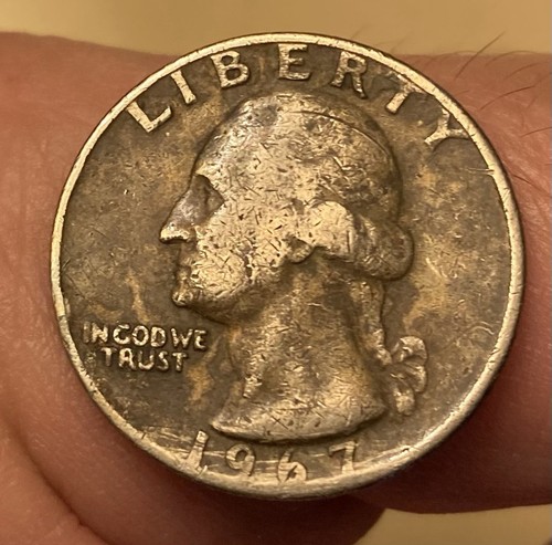 1967 Washington Quarter Struck Through Grease ERROR coin | eBay