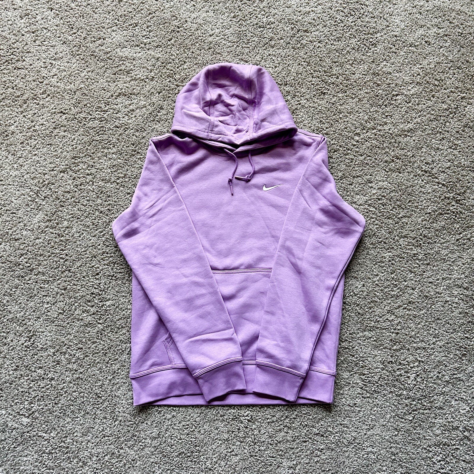 NEW Nike Club Fleece Hoodie Swoosh Lavender 611457-591 Mens Sizes