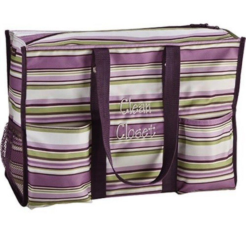 Thirty One CR Super Organizing Zip Top Utility Beach tote Organizer bag ...