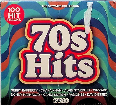 100 Hit Tracks -The Best 70s Hits 5-CD *NEW (Rock/Soul/Wizzard/Ramones ...
