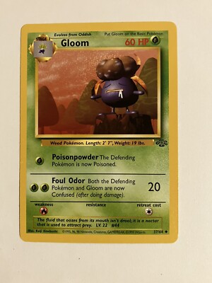 HIGH GRADE Pokémon 37/64 Gloom Jungle Set Never Played From Pack To ...