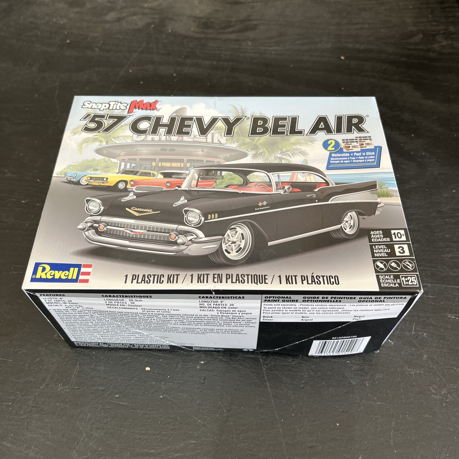 Revell '57 Chevy Bel Air SnapTite Max 1:25 Plastic Model Kit 85-1529 | eBay