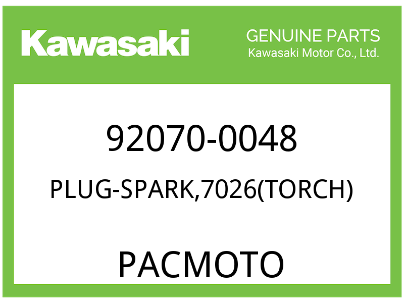 Kawasaki OEM Part 92070-0048 PLUG-SPARK,7026(TORCH) | eBay