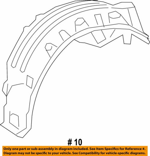 65638-47040 Toyota Liner, rear wheel house, lh 6563847040, New Genuine ...