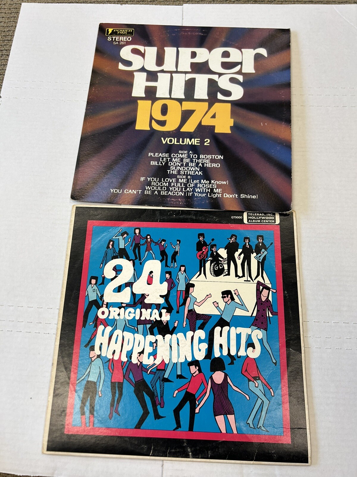 SUPER HITS 1974 AND 24 HAPPENING HITS VINYL LP’S LOT OF 2 VG | eBay