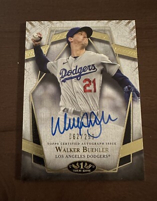 2022 Topps Tier One Gold Walker Buehler On Card Autograph /299 LA ...