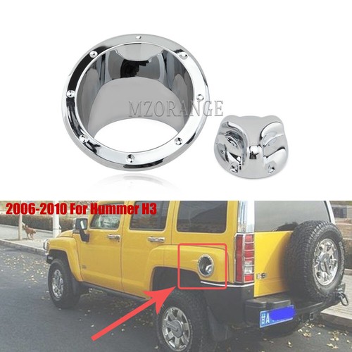 NEW Fuel Door Bezel Gas Tank Cover Moulding Trim Chrome Cap For Hummer ...