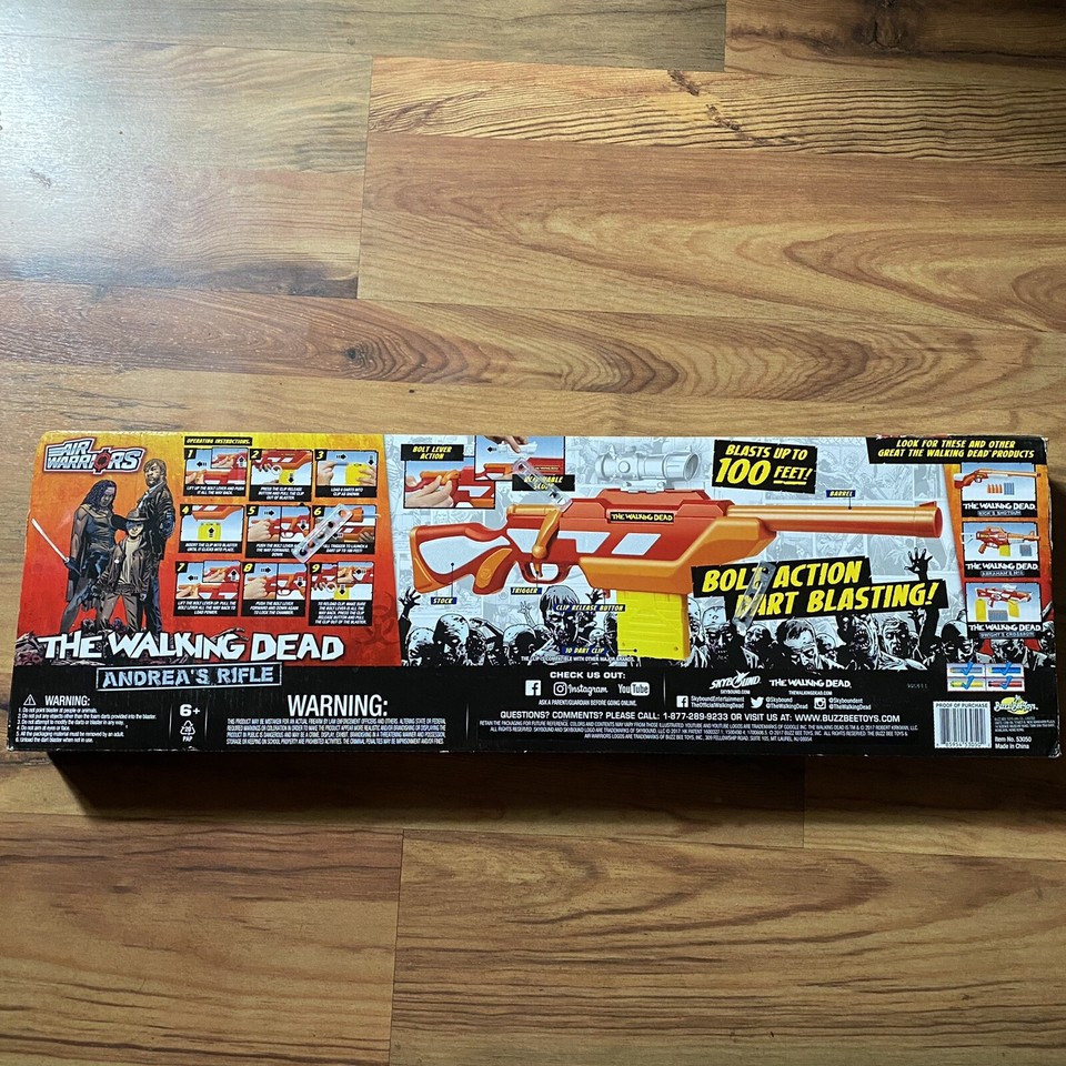 Buzz Bee Toys The Walking Dead Andrea's Rifle Air Warriors Orange ...