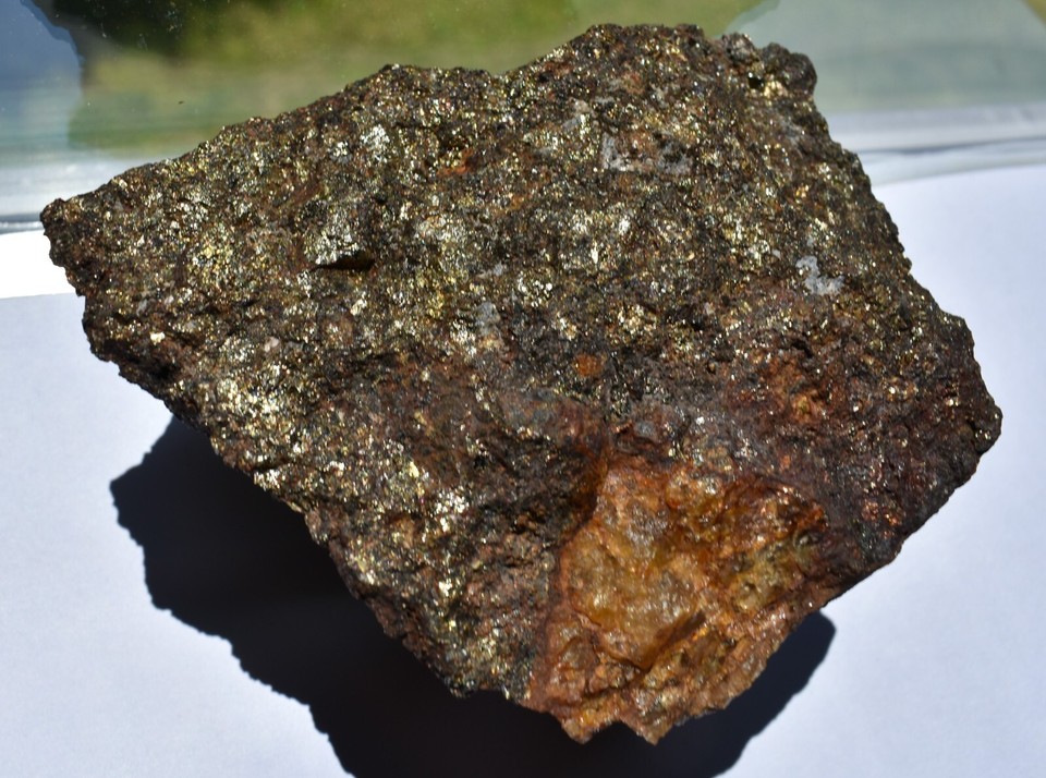 Gold Platinum Ore Golden Sulfide Crystal 1800s Ore Knob Copper Mine N ...